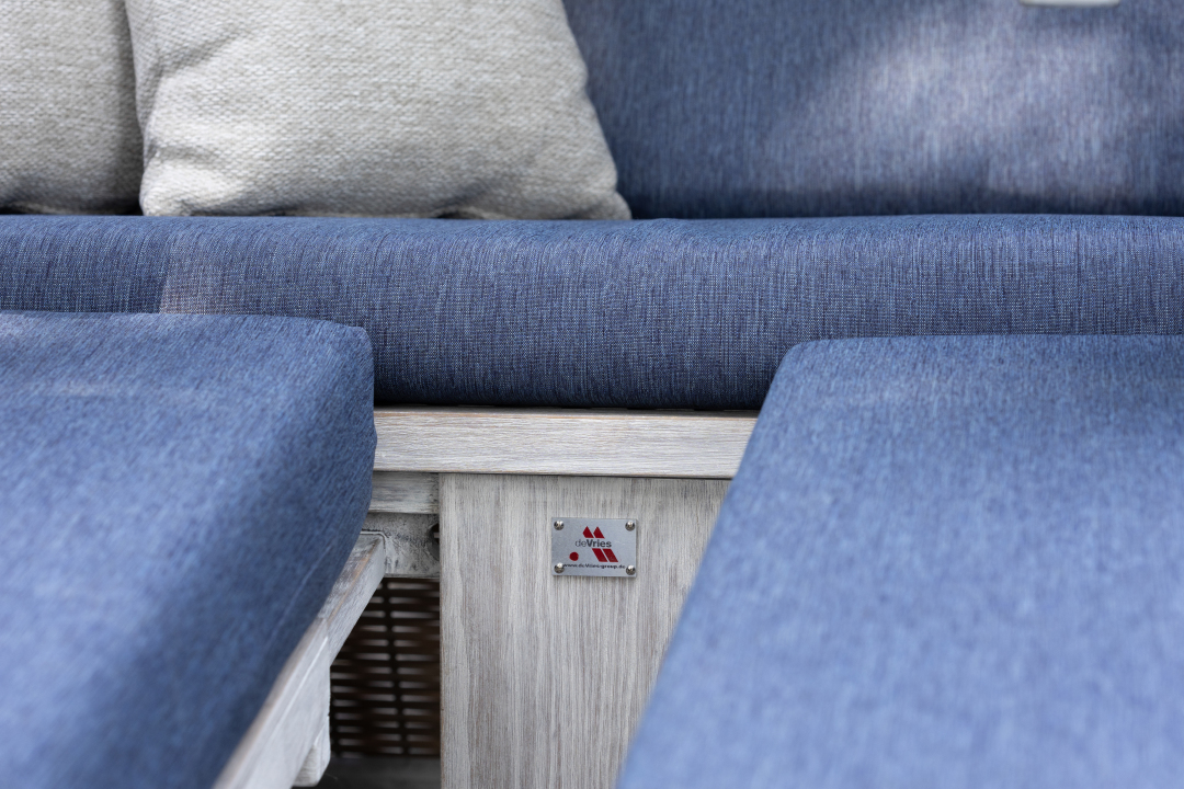 Strandkorb deVries PURE® Seaside XL white kubu Dessin 504